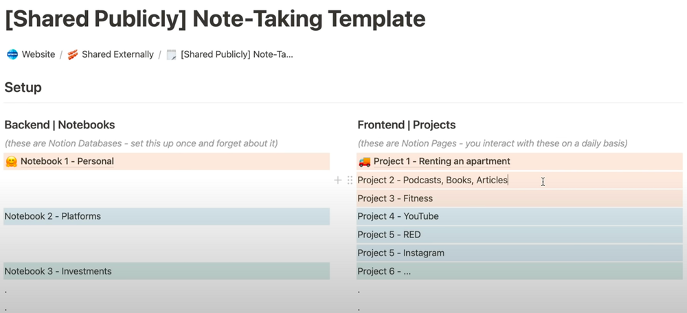 My Note-Taking Template for Notion!