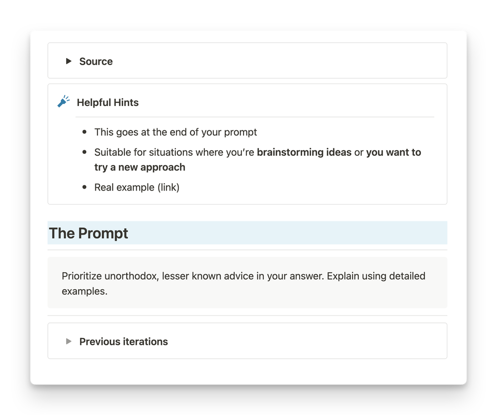 How to Build a Prompts Database in Notion