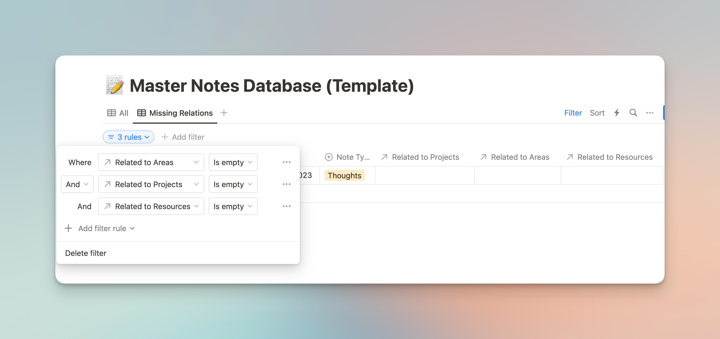 My Simple Notes Management System (for Notion)!