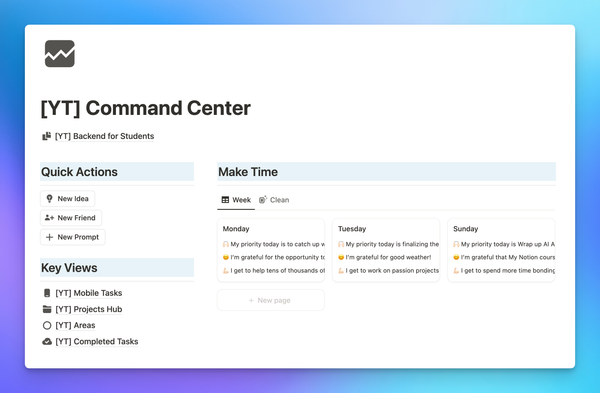 How I Organize My Life: My Notion Command Center